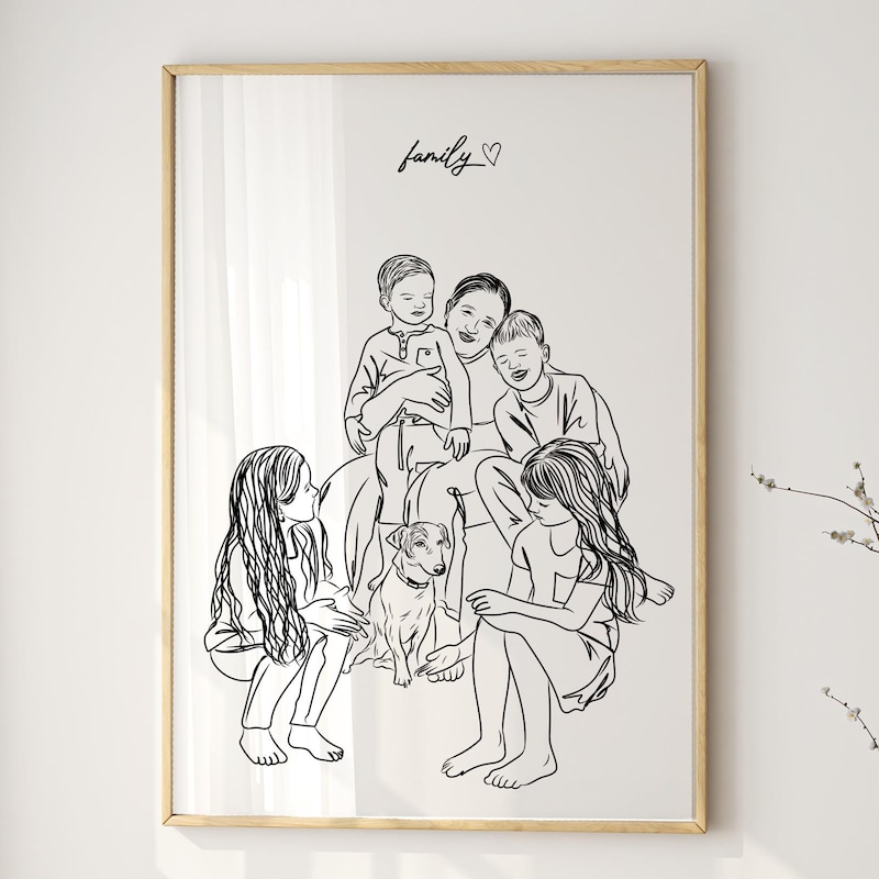 Family Drawing - Etsy