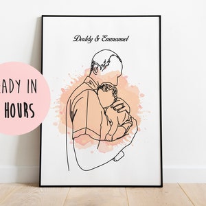 Custom Line Drawing, Couple Custom Gift, Family Drawing Gift, Unique ...