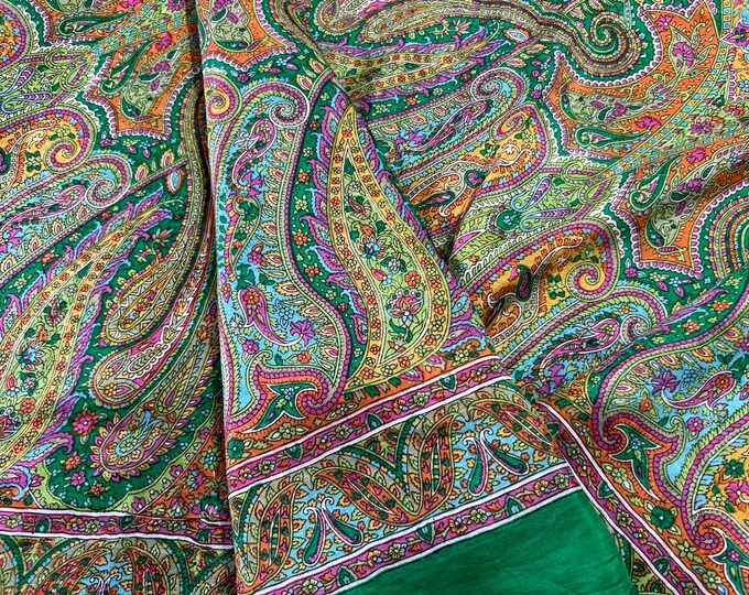 Vintage Silk Saree 100% Pure Silk Fabric DIY Silk Fabric Vintage Silk ...