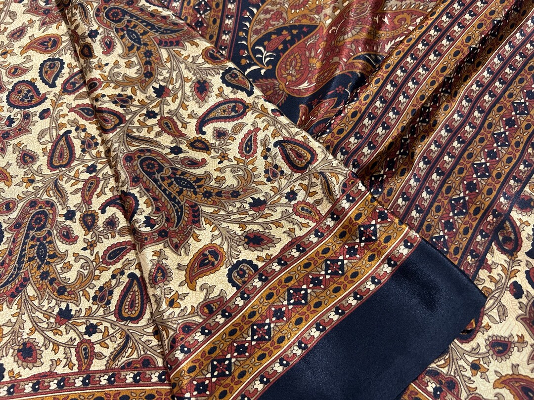 Vintage Seide Saree Rasgulla Seide Sari Stoff 5 Yard Crepe Seide Stoff ...