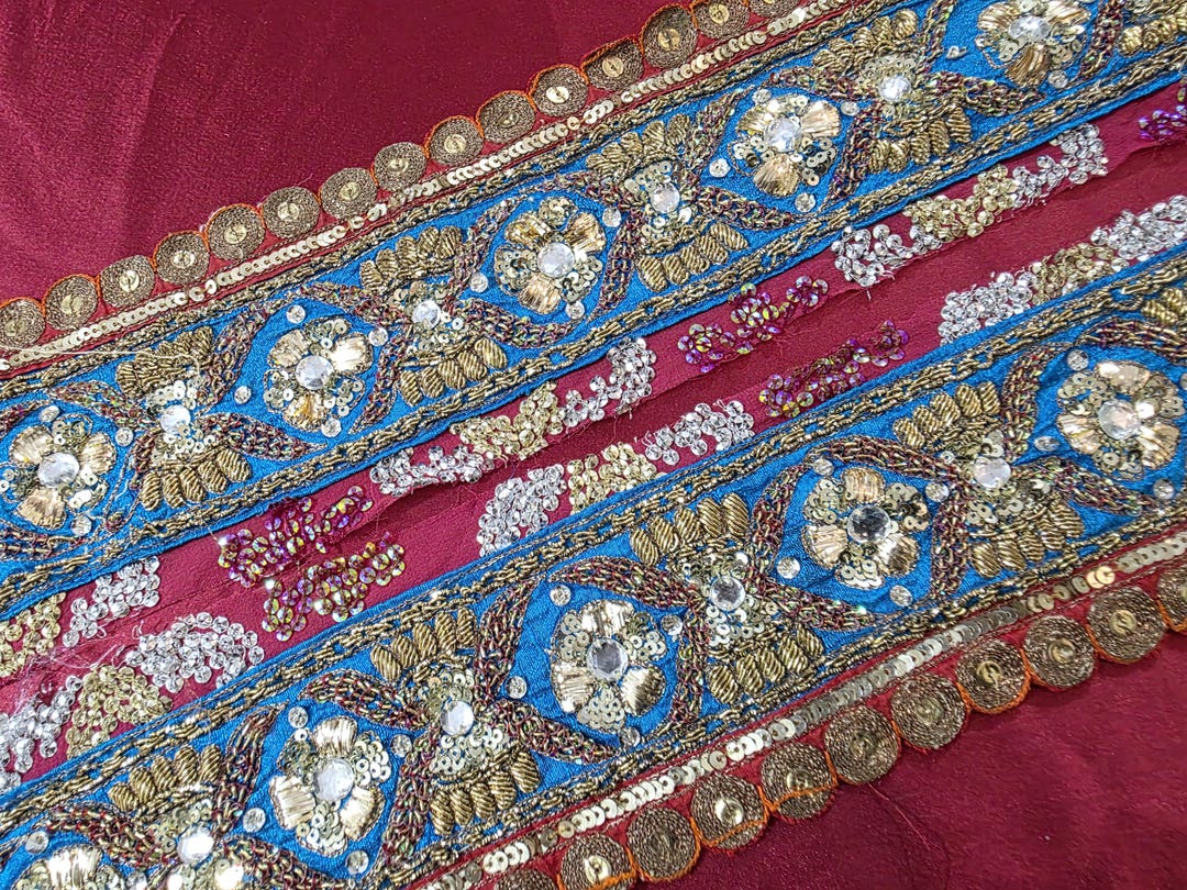 Vintage Saree Border Craft Decor Vintage Sari Trims Indian Sari Border ...