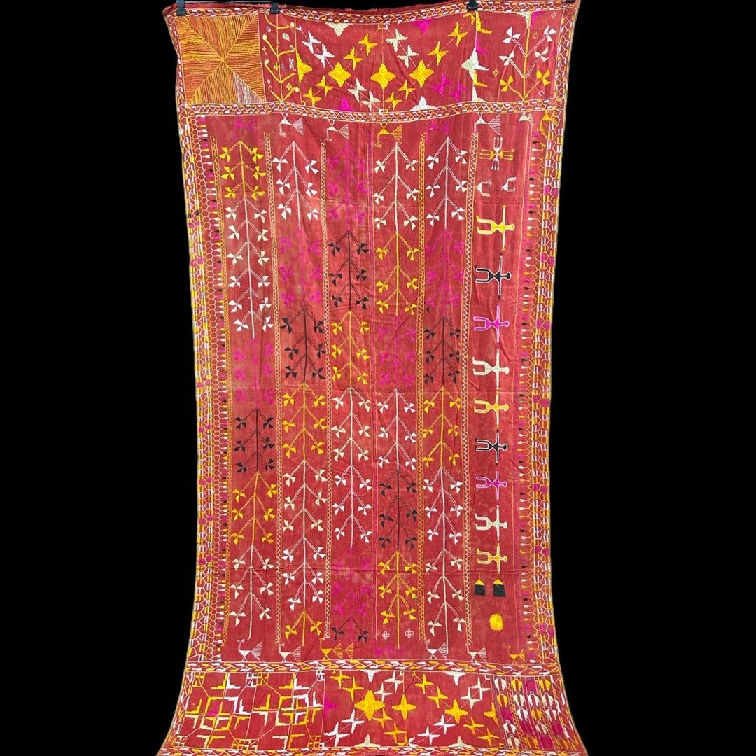 Vintage Tool Sainchi Phulkari Antique Phulkari Indian Antique Textile ...