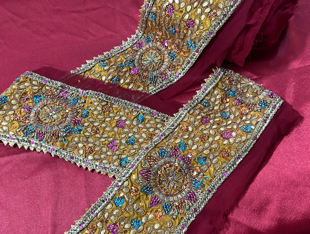 Vintage Saree Border Craft Decor Vintage Sari Trims Indian Sari Border ...