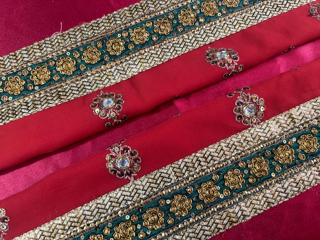 Vintage Saree Border Craft Decor Vintage Sari Trims Indian Sari Border ...