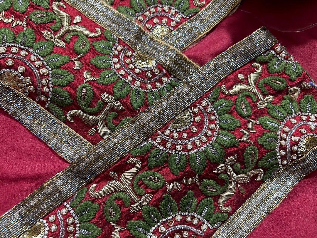Vintage Saree Border Craft Decor Vintage Sari Trims Indian Sari Border ...