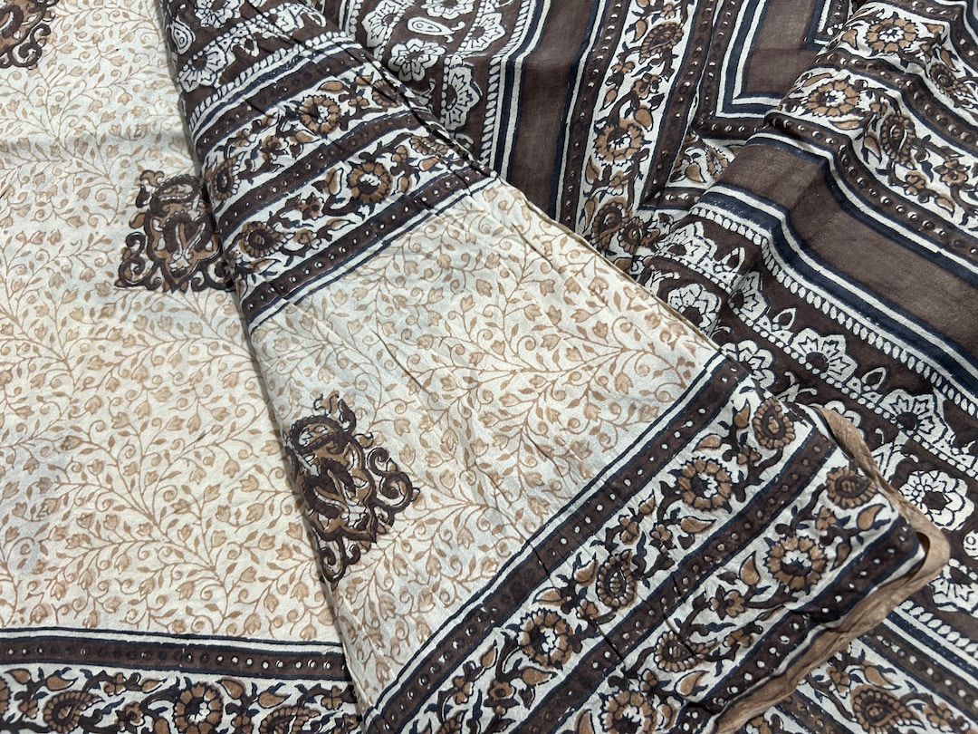 Vintage Silk Sari 100% Pure Silk Saree Printed Silk Fabric Indian Silk ...
