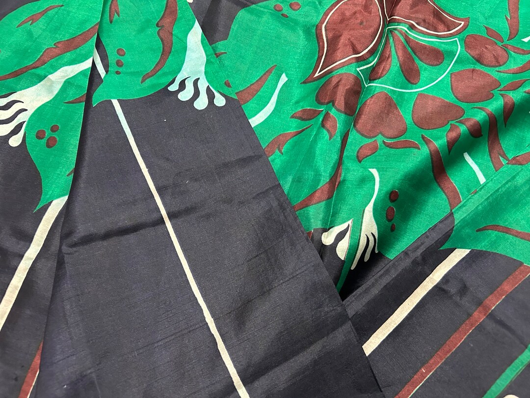Vintage Silk Saree 100% Pure Silk Fabric DIY Silk Fabric Vintage Silk ...