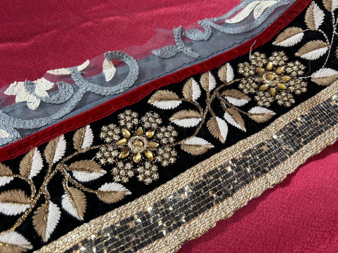 Vintage Saree Border Craft Decor Vintage Sari Trims Indian Sari Border ...