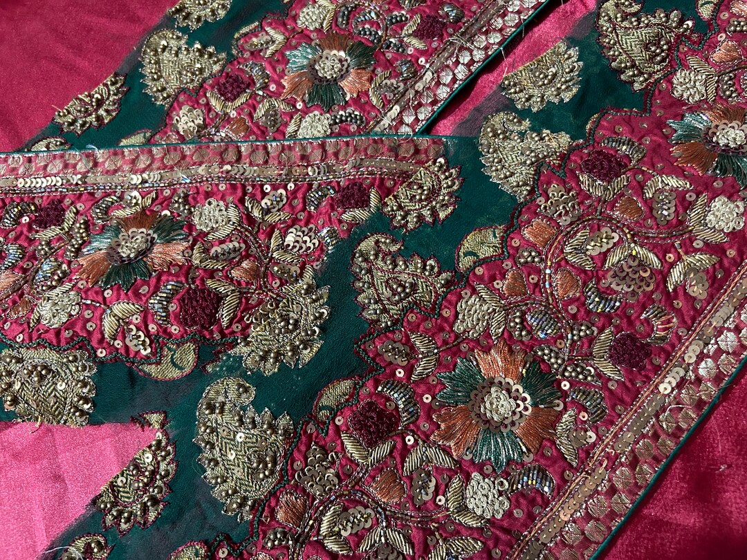 Vintage Saree Border Craft Decor Vintage Sari Trims Indian Sari Border ...