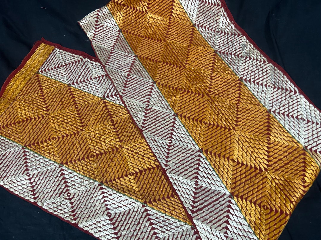 Vintage Phulkari Panel Antique Phulkari Indian Antique Textile Phulkari ...
