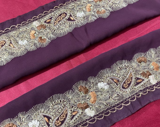 Vintage Saree Border Craft Decor Vintage Sari Trims Indian Sari Border ...