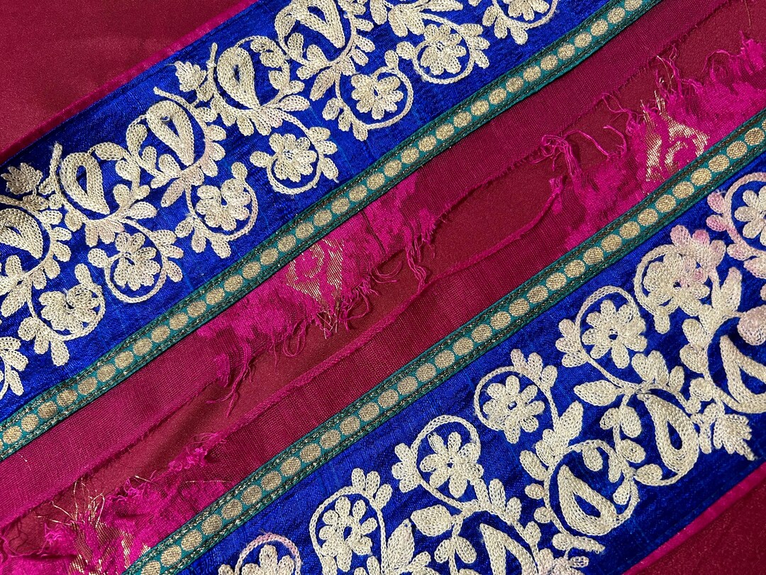 Vintage Saree Border Craft Decor Vintage Sari Trims Indian Sari Border ...