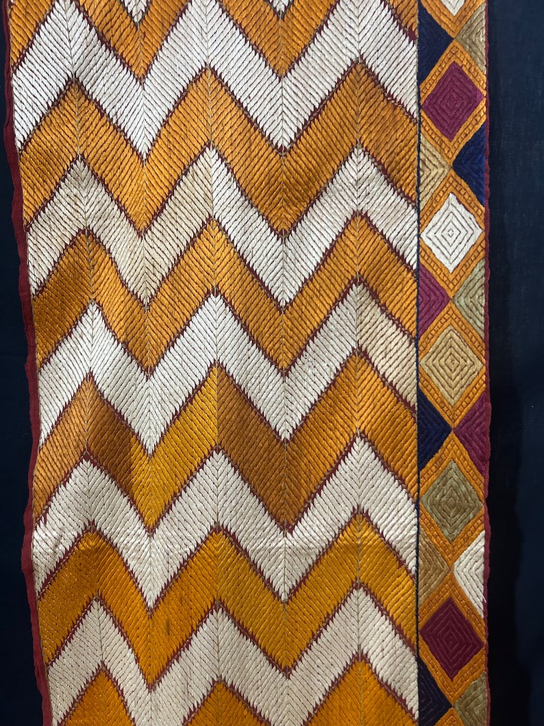 Vintage Phulkari Panel Antique Phulkari Indian Antique Textile Phulkari ...