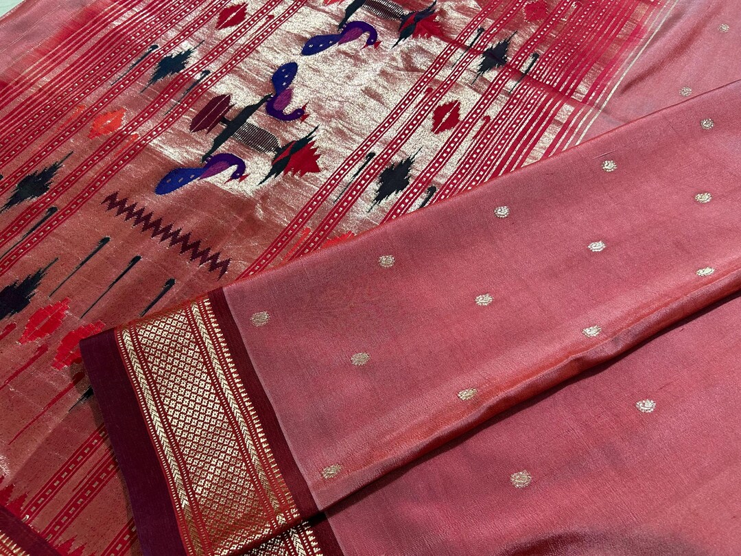 Vintage Paithani Saree 100% Pure Silk Handloom Paithani Saree Wedding ...