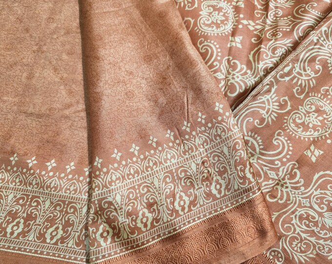 Vintage Silk Saree 100% Pure Silk Fabric DIY Silk Fabric Vintage Silk ...