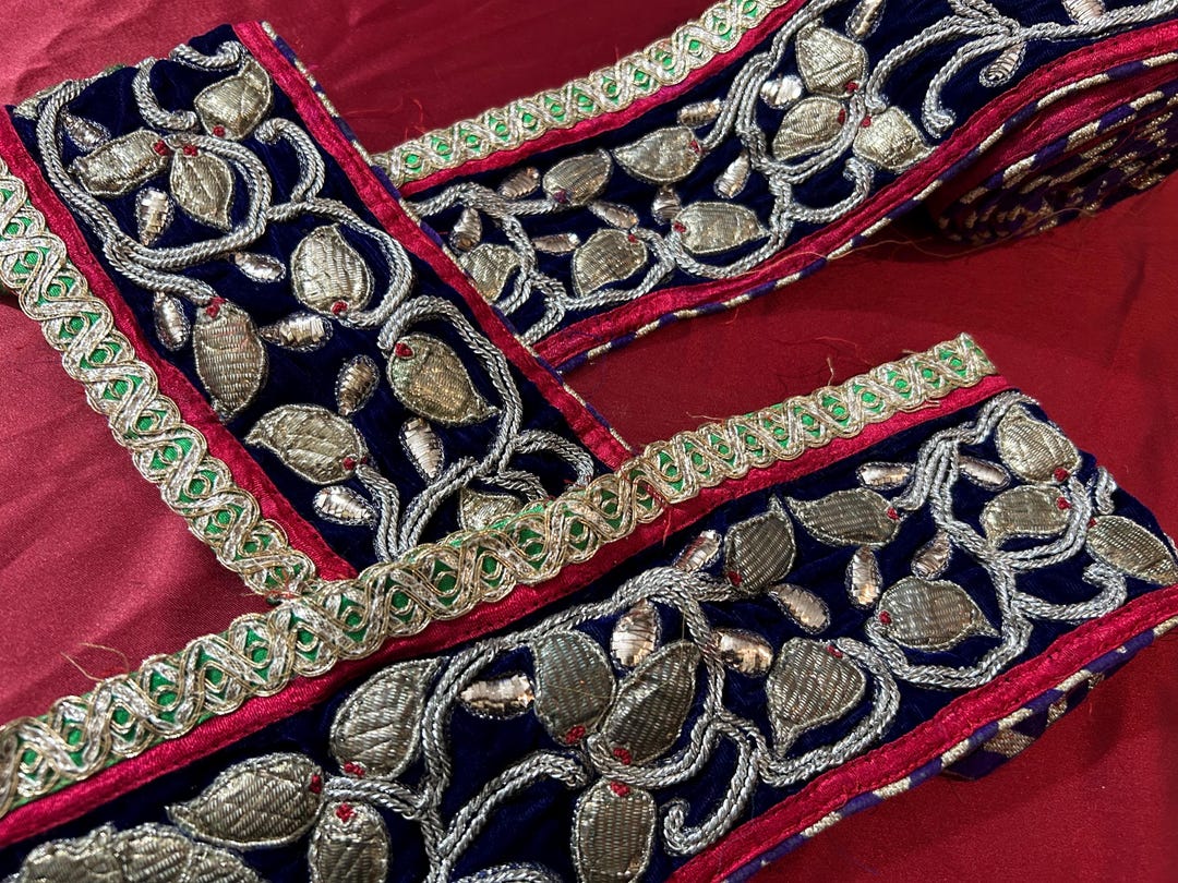 Vintage Saree Border Craft Decor Vintage Sari Trims Indian Sari Border ...