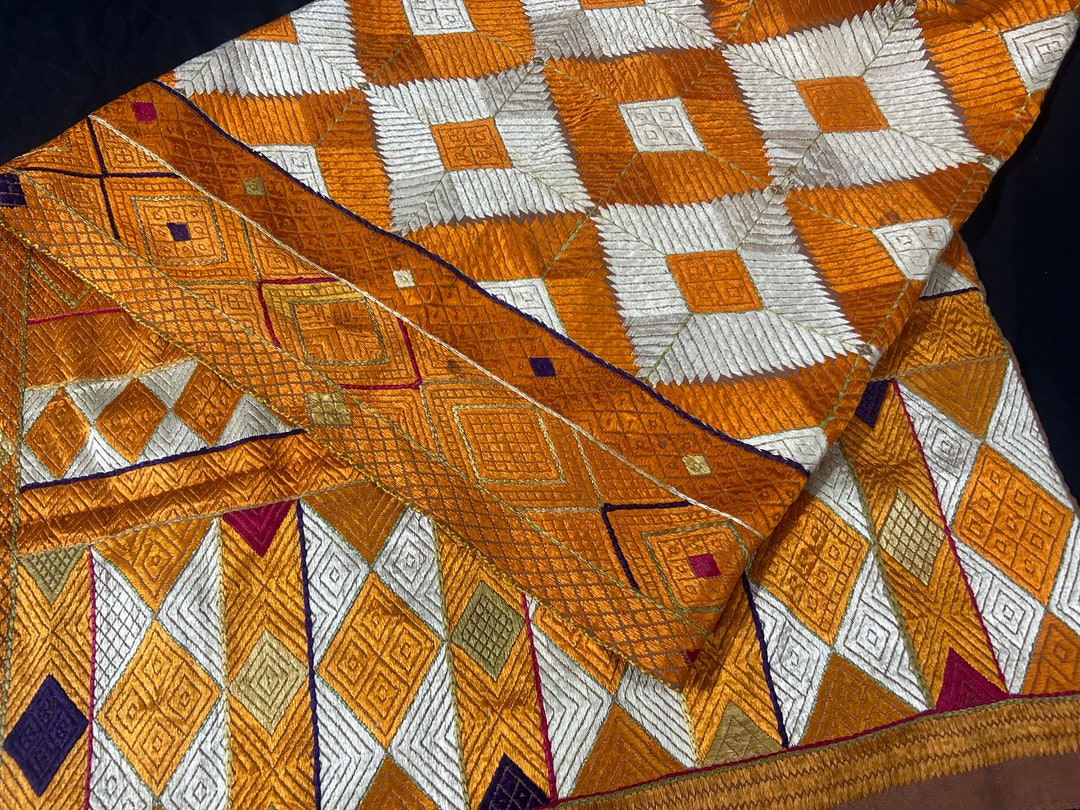 Vintage Phulkari Panel Antique Phulkari Indian Antique Textile Phulkari ...