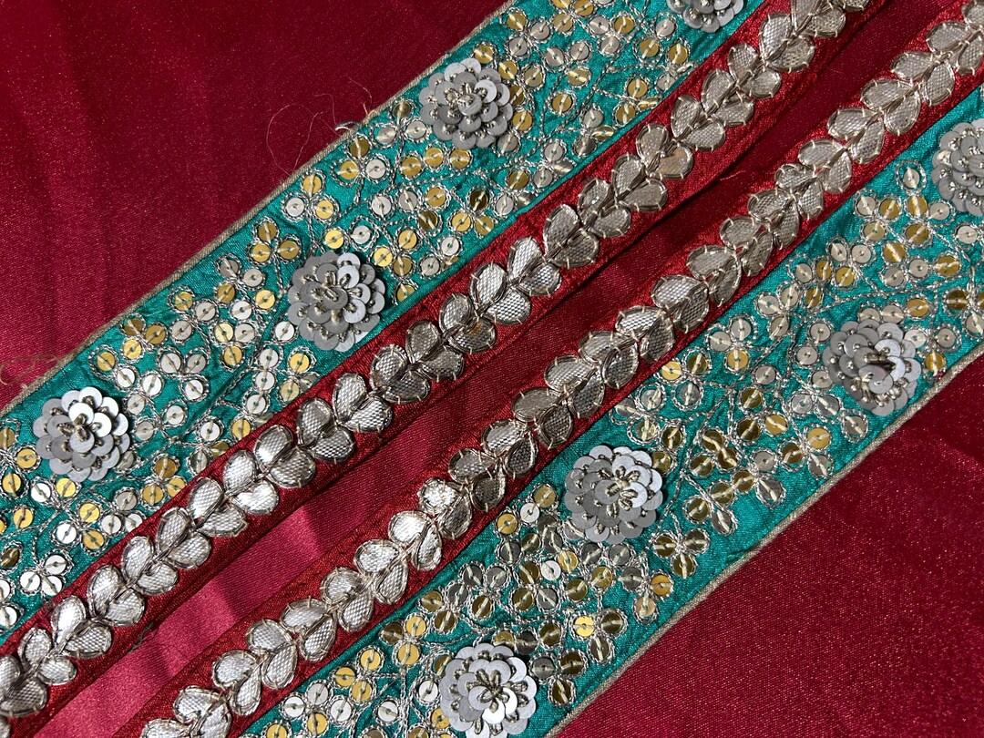 Vintage Saree Border Craft Decor Vintage Sari Trims Indian Sari Border ...