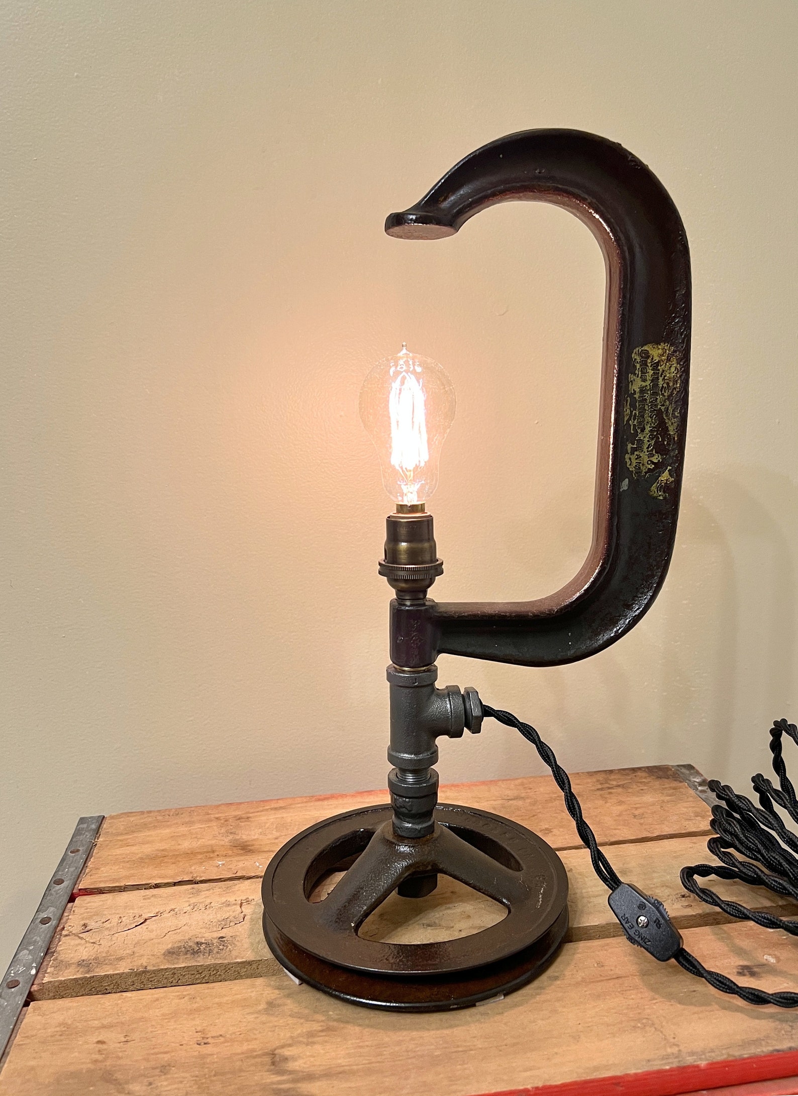 Vintage 6" C Clamp Accent Lamp - Etsy