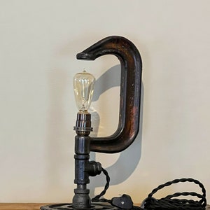 Vintage 4" C Clamp Accent Lamp - Etsy