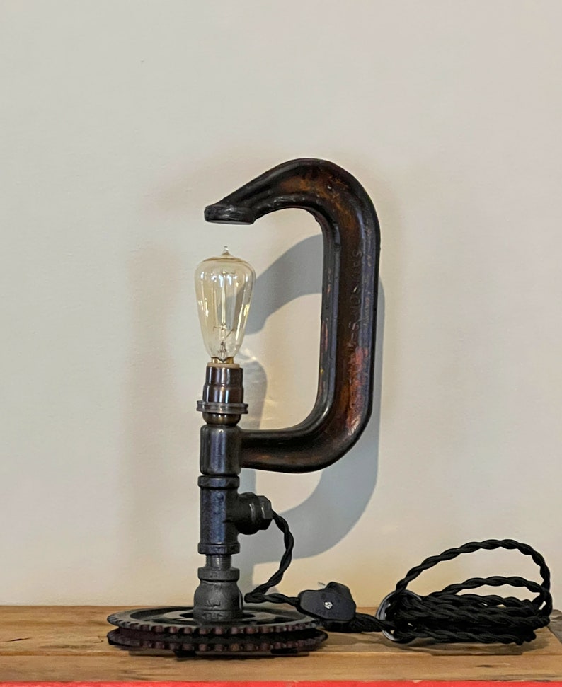 Vintage 4" C Clamp Accent Lamp - Etsy