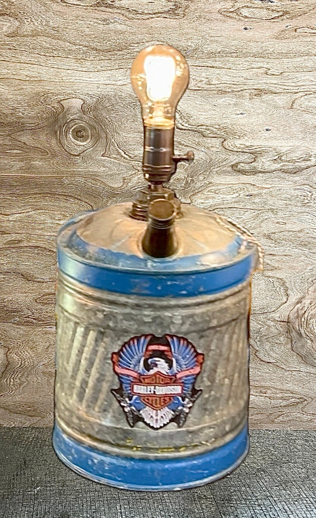 Vintage Gas Can Desk Lamp With Harley Davidson Decal - Etsy