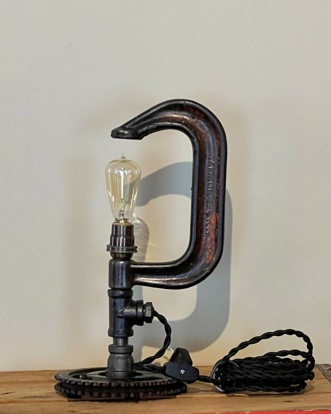 Vintage 4" C Clamp Accent Lamp - Etsy