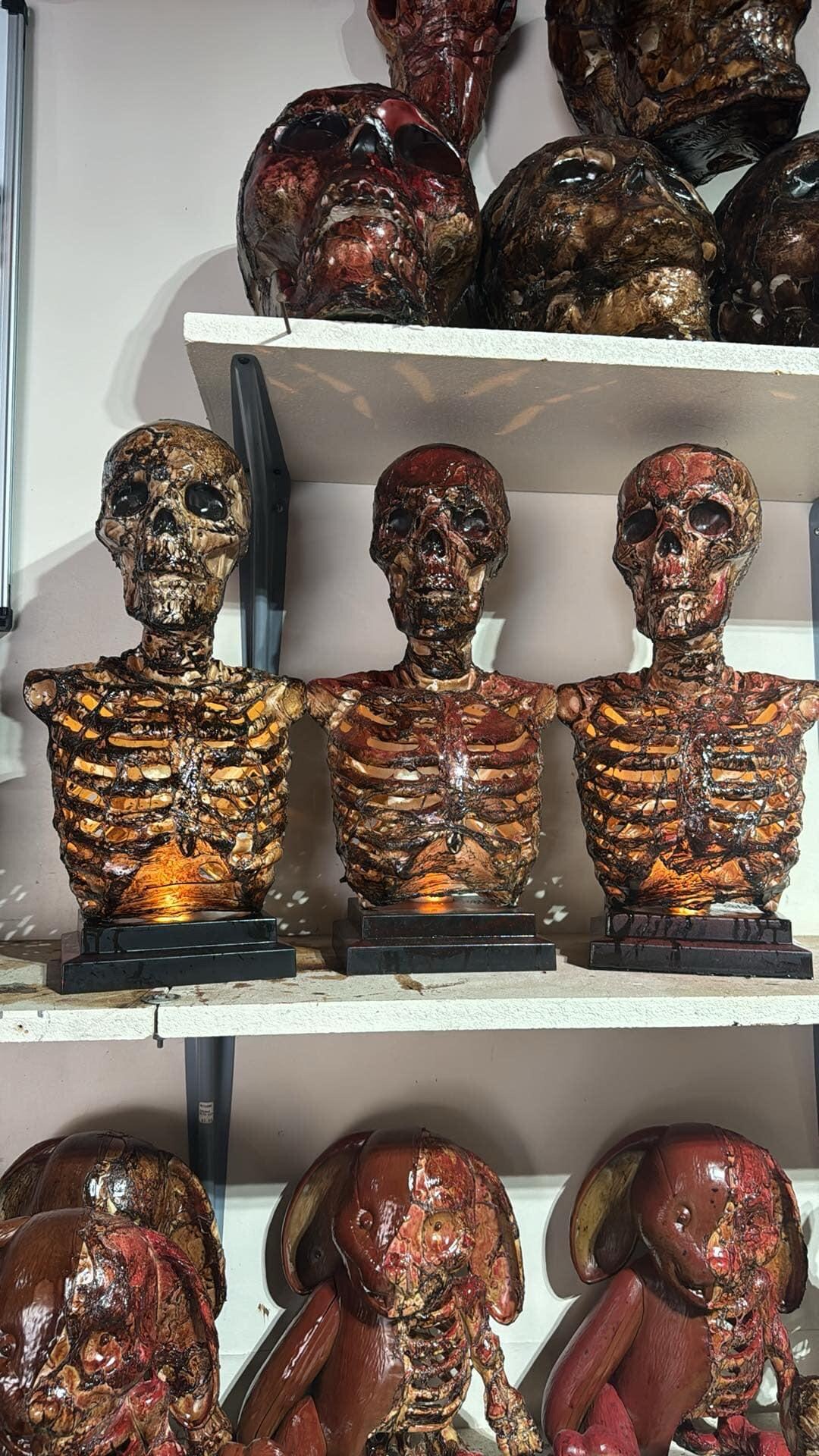 Corpsed Skeleton Bust Lights - Etsy