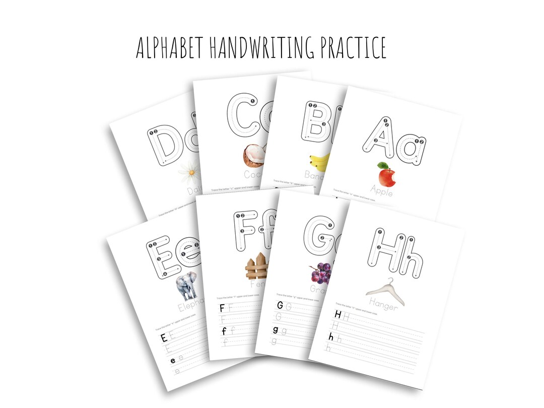 Homeschool Alphabet Worksheet for Preschool Letter Tracing Activity PDF ...