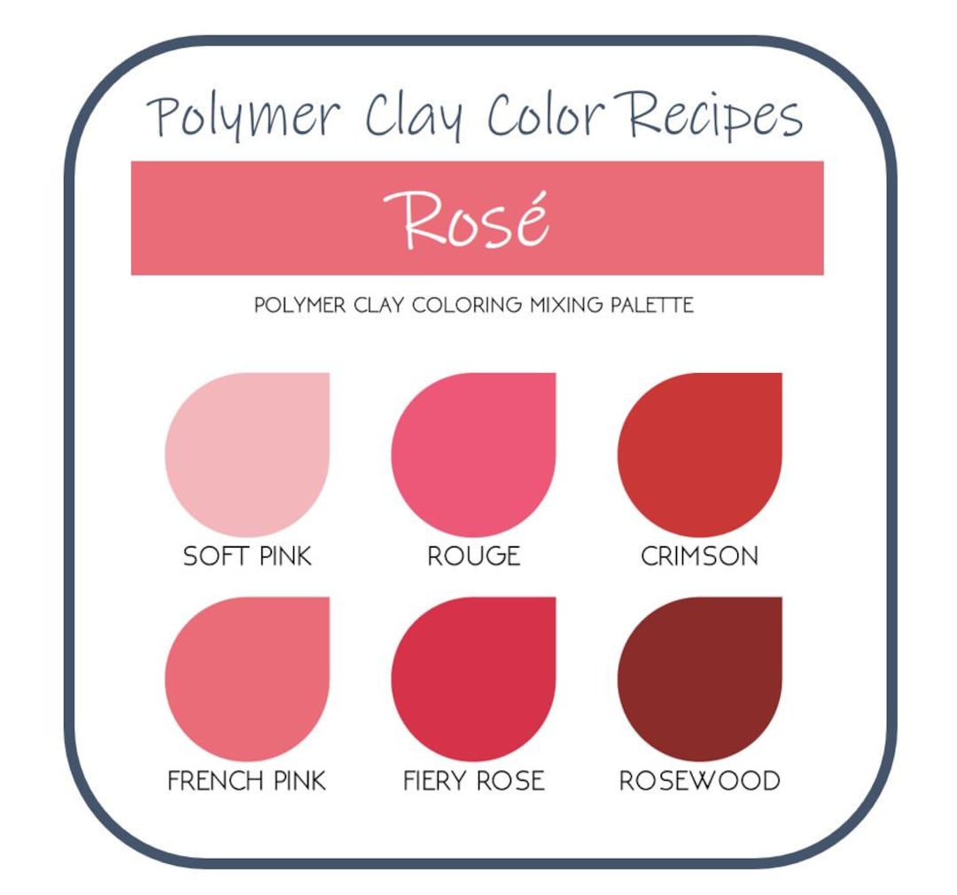 Rose Polymer Clay Color Recipes | Pinks and Reds Flowers | Sculpey ...