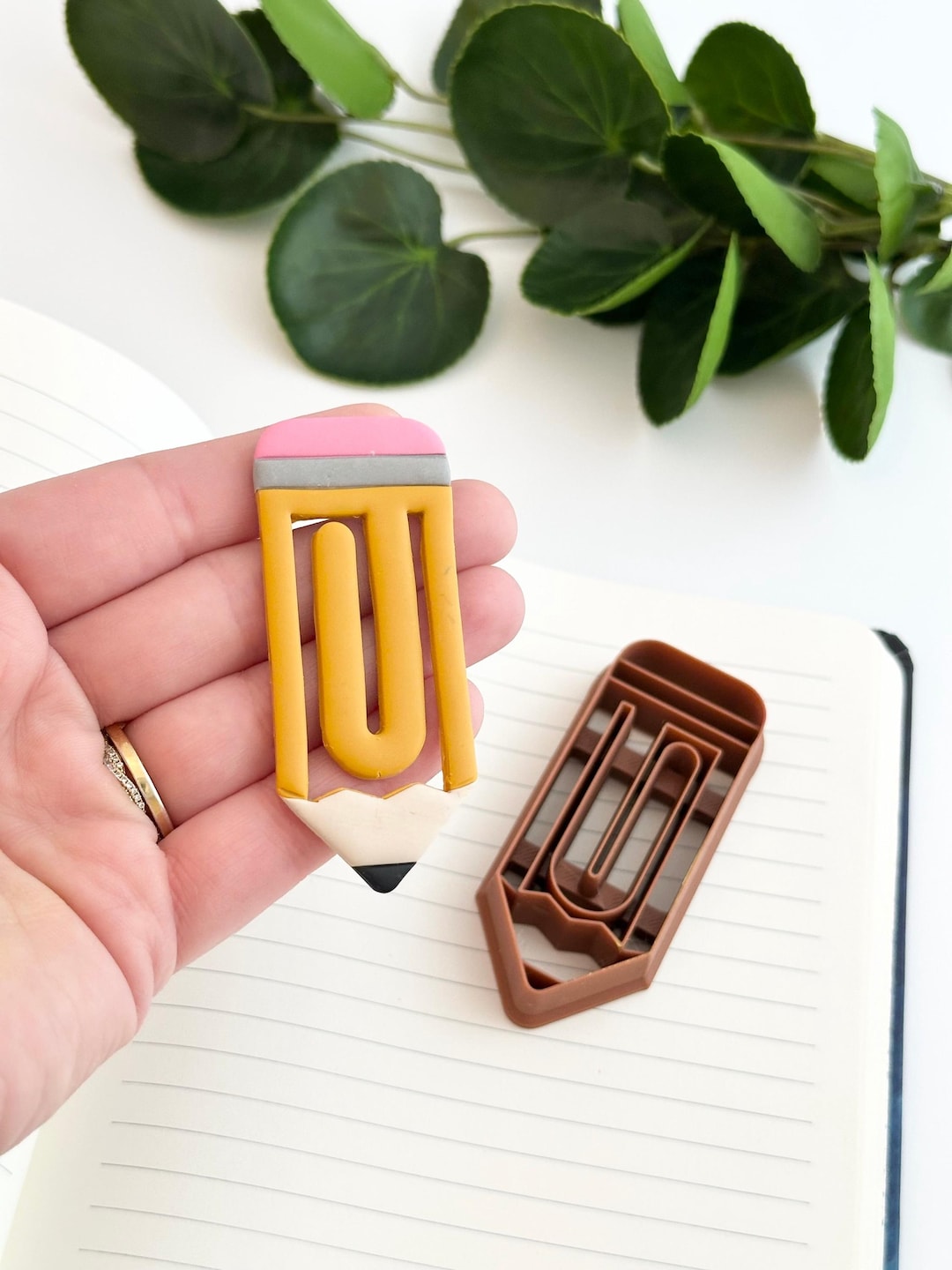 Pencil Paperclip Bookmark | Polymer Clay Cutter | Earring & Jewelry ...