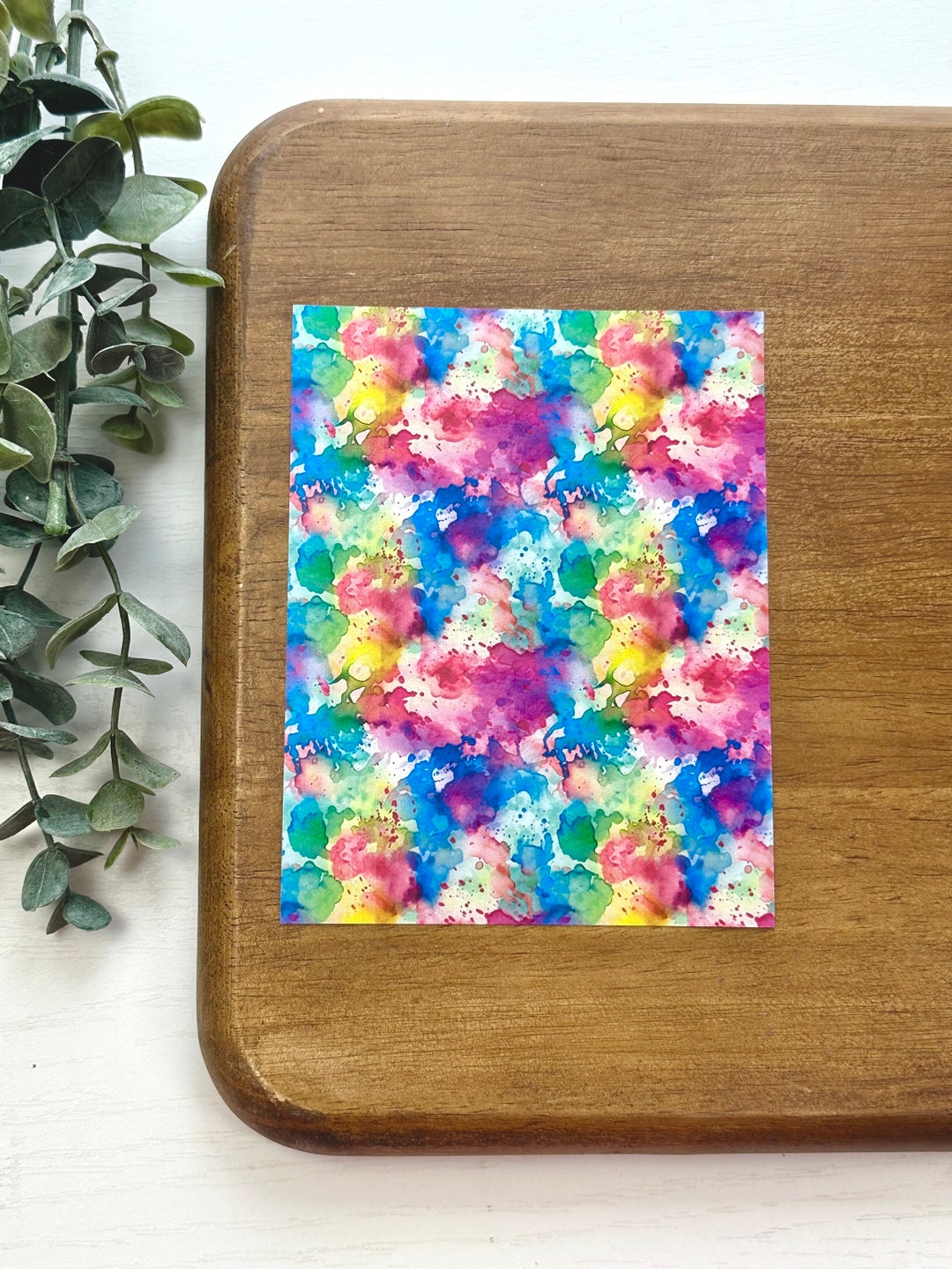 Rainbow Alcohol Inks TD06 Water Soluble Transfer Paper Polymer Clay ...