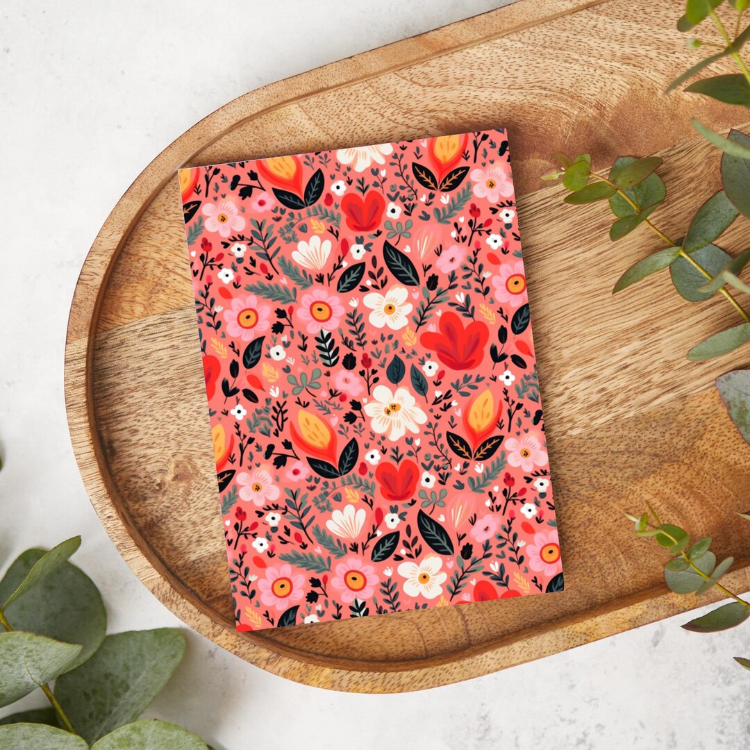 Pink Florals A | DC65 | Water Soluble Transfer Paper | Polymer Clay ...