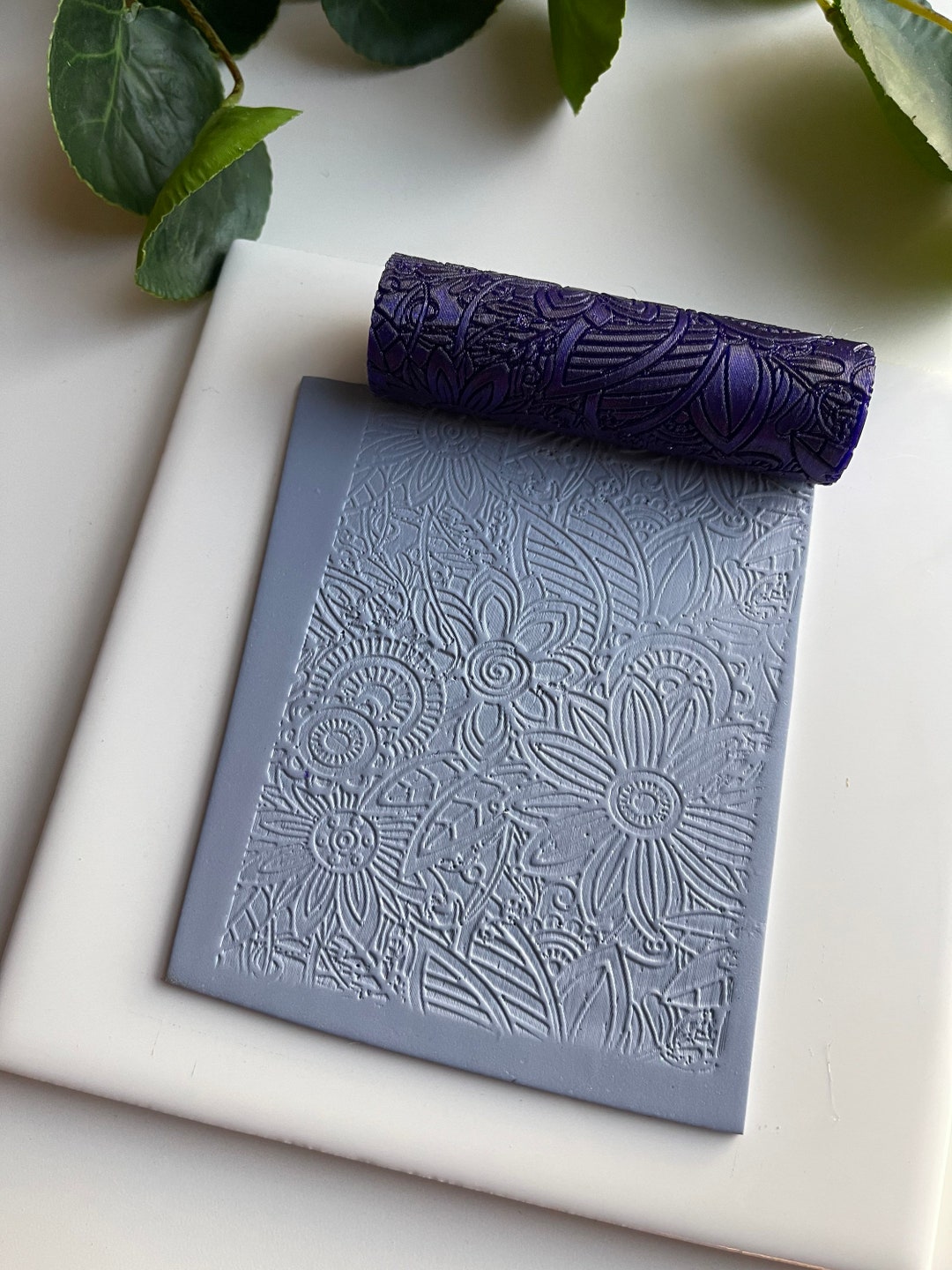 Floral Fineline Texture Roller Polymer Clay Cutter Tool - Etsy