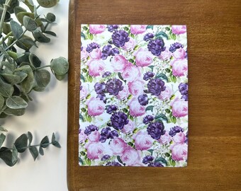 Soft Pink Floral Clay Transfer Sheet, Water Soluble Transfer Paper ...