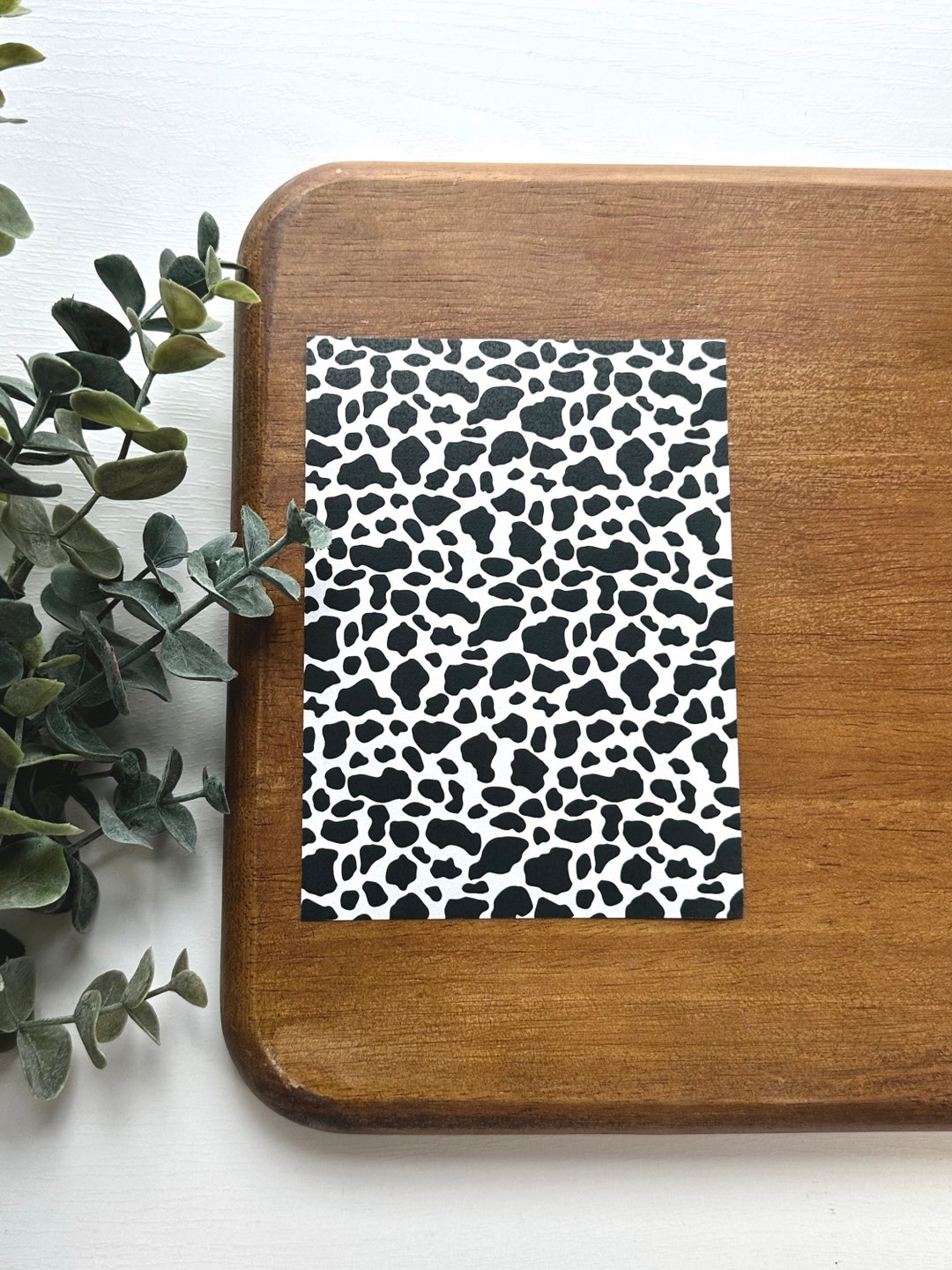 Cow Print AN03 Water Soluble Transfer Paper Polymer Clay Image ...