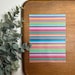 Long Skinny Rectangle With Diagonal Embossed Lines Set of 2 Polymer ...