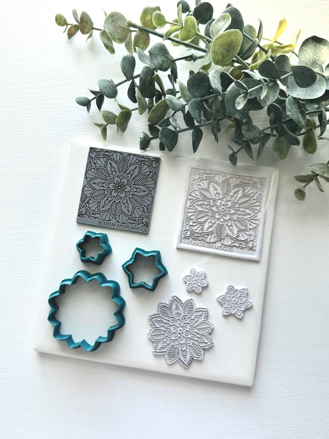 Mandala | MM01 | Texture Mat & Clay Cutters | Polymer Clay Cutter Tool ...