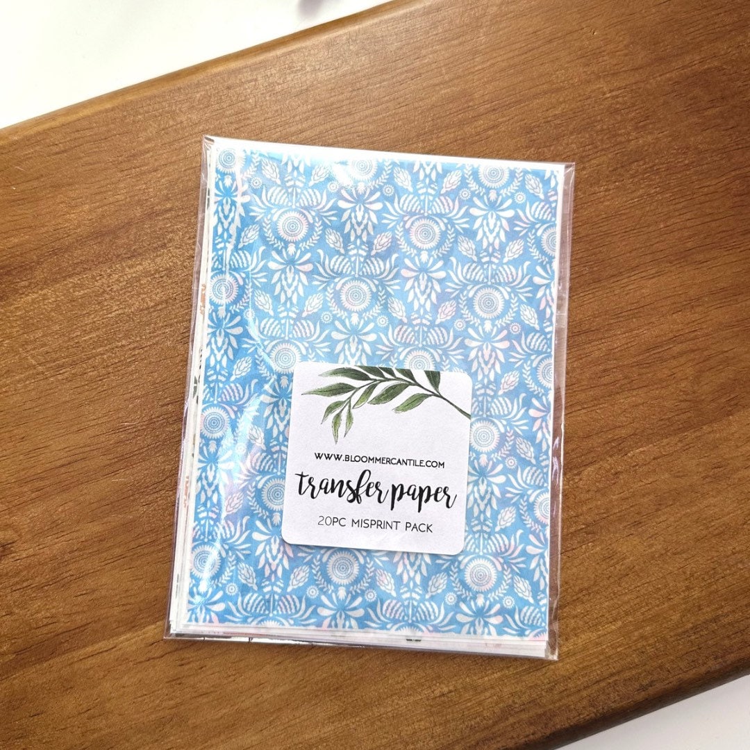 LIMITED STOCK Misprint Transfer Paper Bundle - 20 Random Pieces | Over ...