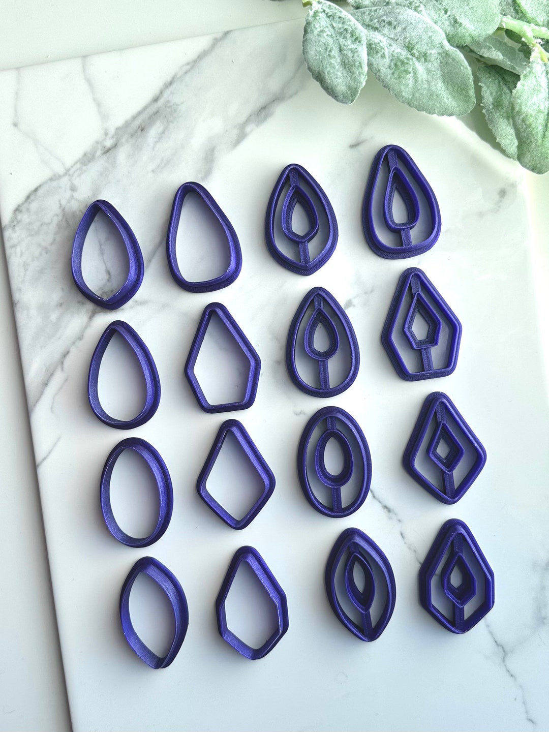 Abstract Teardrops Polymer Clay Cutters - Etsy