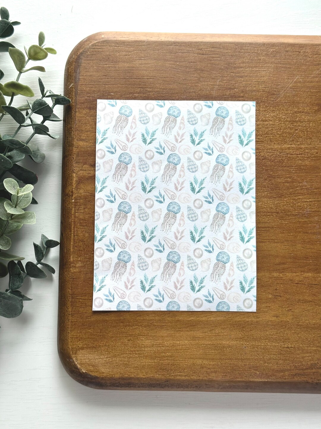 Sea Life SU06 Water Soluble Transfer Paper Polymer Clay Image Transfers ...