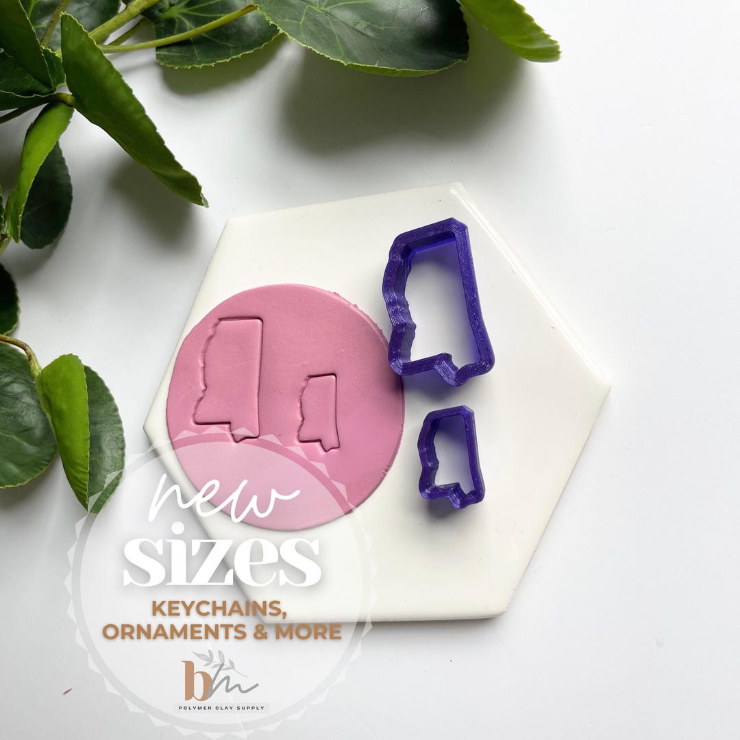 Mississippi | State Silhouette Collection | Polymer Clay Cutter ...