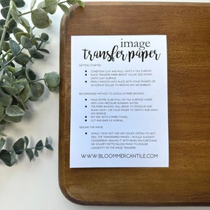 Serape MS03 Water Soluble Transfer Paper Polymer Clay Image Transfers ...