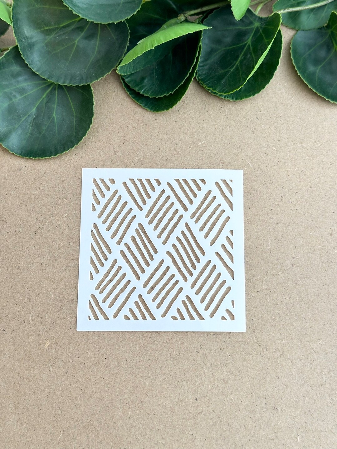 Organic Diamond Dashed Grid - Mini Stencil | Polymer Clay Stencil - Etsy