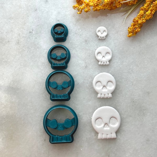 Clay Skull - Etsy