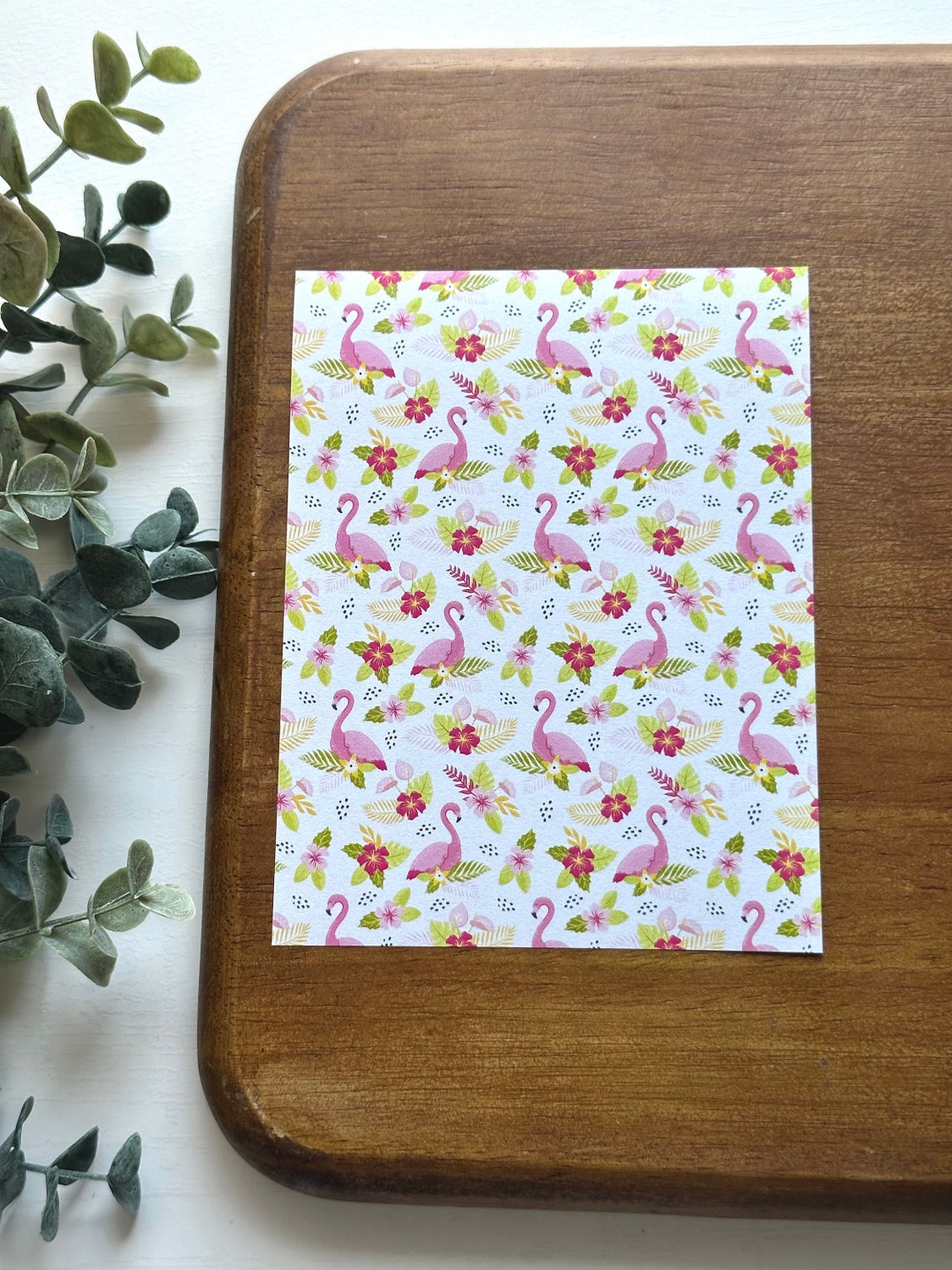 Flamingos SU14 Water Soluble Transfer Paper Polymer Clay Image ...