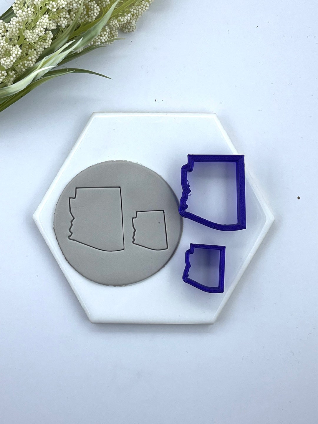 Arizona State Silhouette Collection Polymer Clay Cutter - Etsy