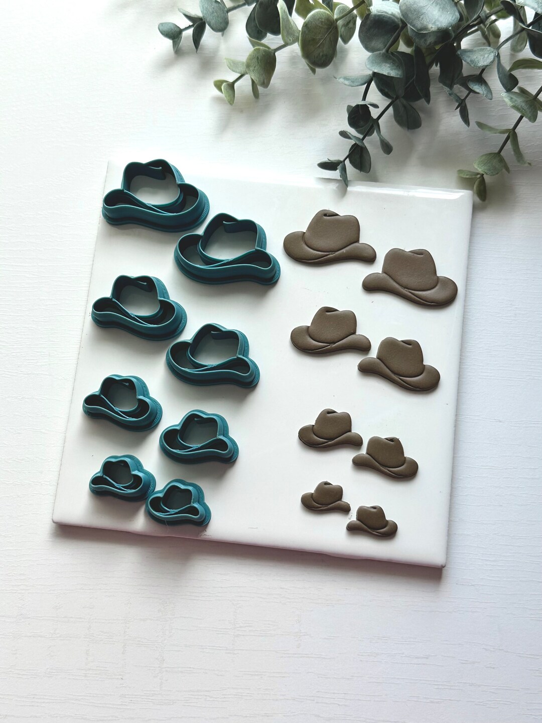 Cowboy Hat (mirror Set) | Polymer Clay Cutter | Earring & Jewelry Maker ...