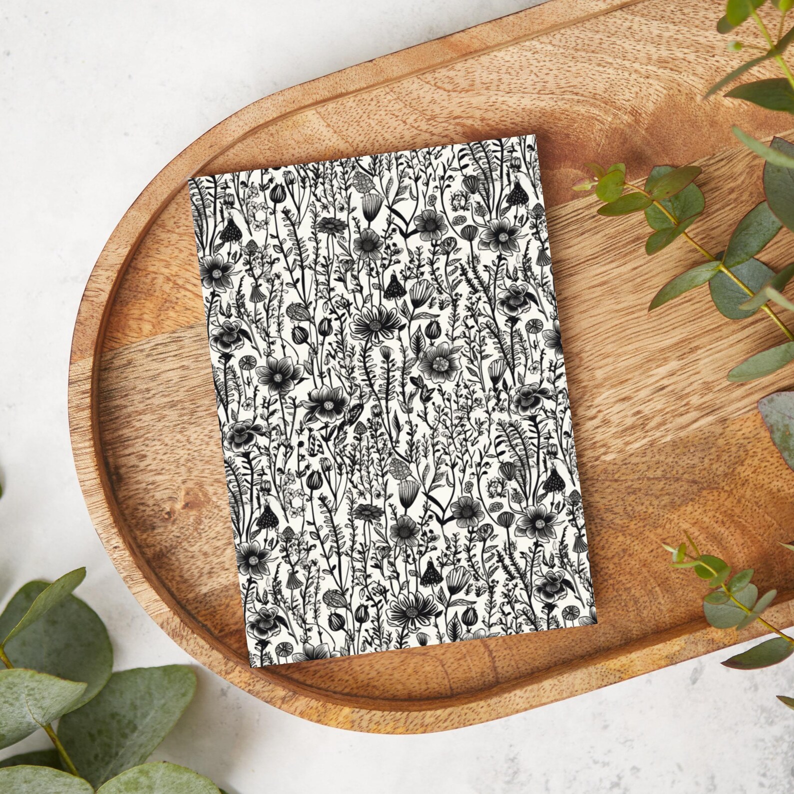Floral Garden Sketch | T0024 | Water Soluble Transfer Paper | Polymer ...