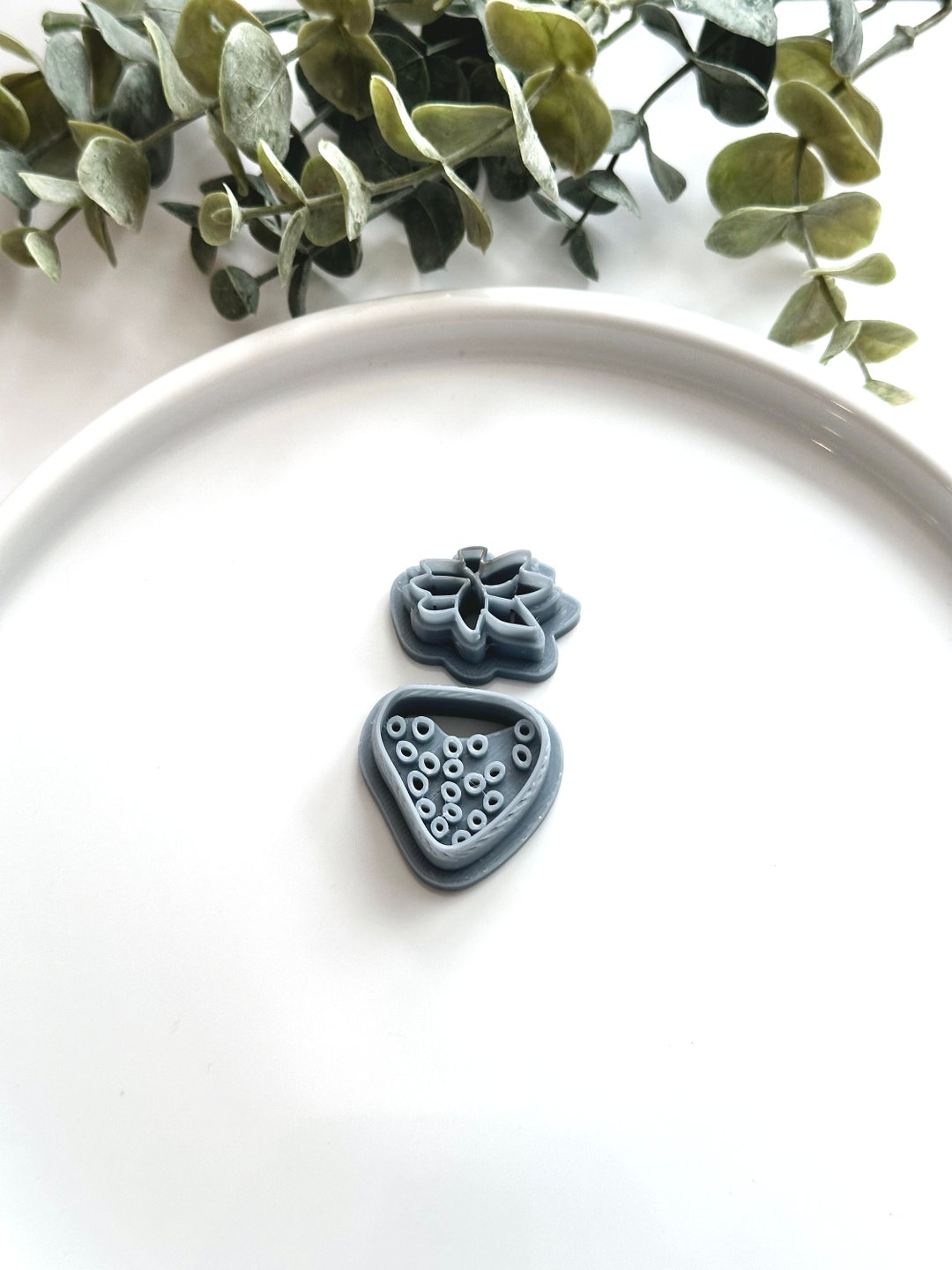 Embossed Strawberry and Leaves Fruit Cutter Collection Polymer Clay ...